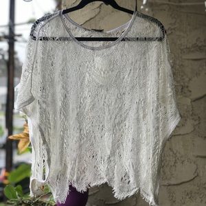 michaela designs | Tops | Hand Knit Lace Top | Poshmark